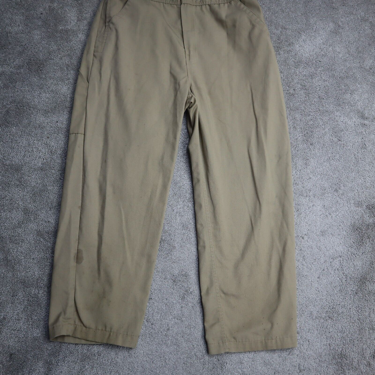 Natural Workwear Uniform Mens Overalls Jumpsuit Slash Pockets Beige Si ...